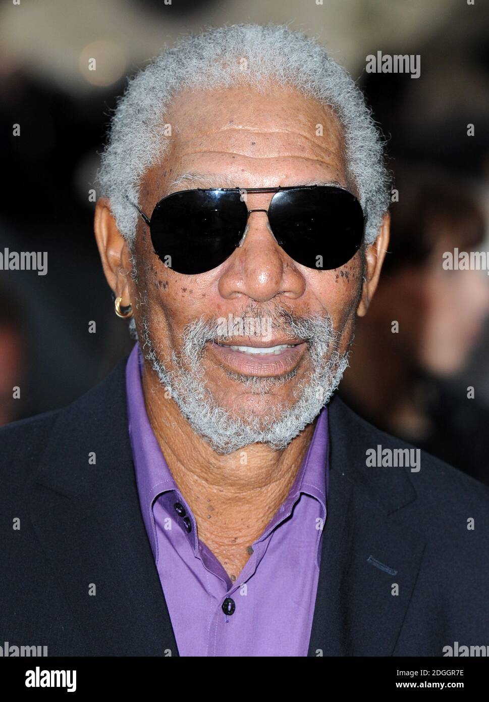 Morgan Freeman arriving at The UK Premiere of the Dark Knight Rises ...