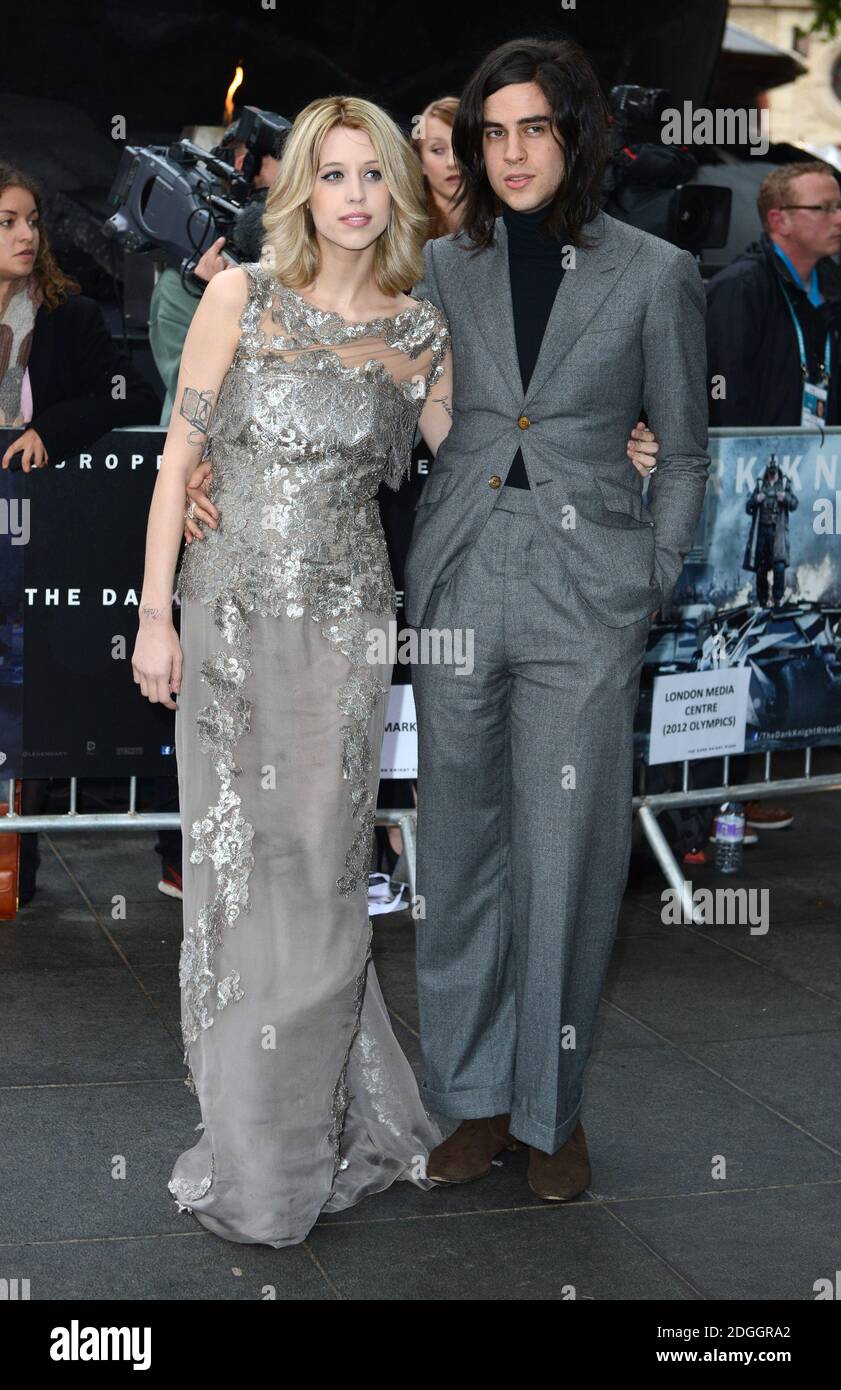 Peaches Geldof and Thomas Cohen arriving at The UK Premiere of The Dark ...