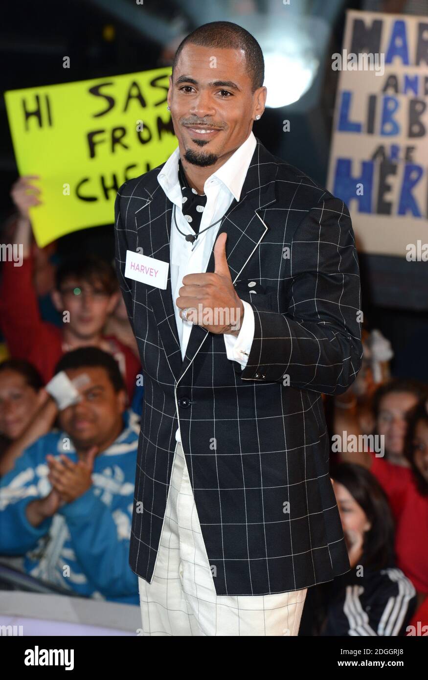 MC Harvey arriving at the Celebrity Big Brother House 2012, Elstree ...