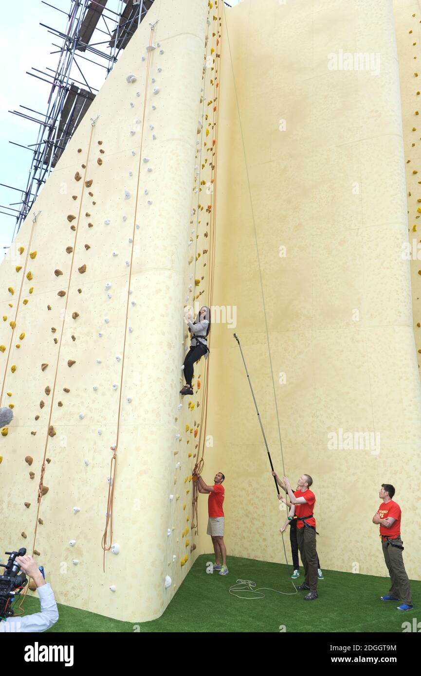 Katie Price at the Walkers Deep Ridged crisp at london's Old Truman ...