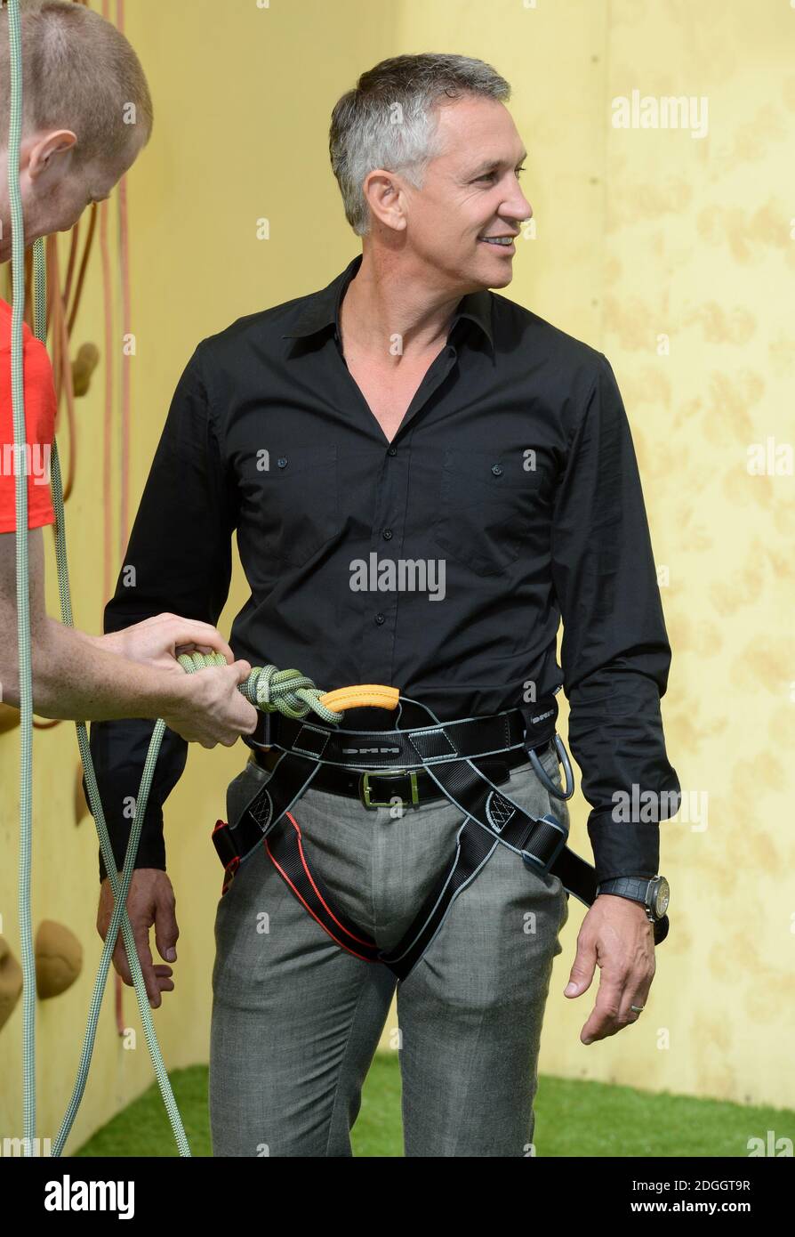 Gary Lineker at the Walkers Deep Ridged crisp at london's Old Truman ...