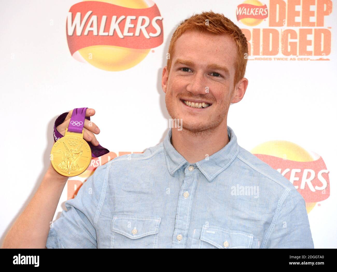 Greg Rutherford at the Walkers Deep Ridged crisp at london's Old Truman ...