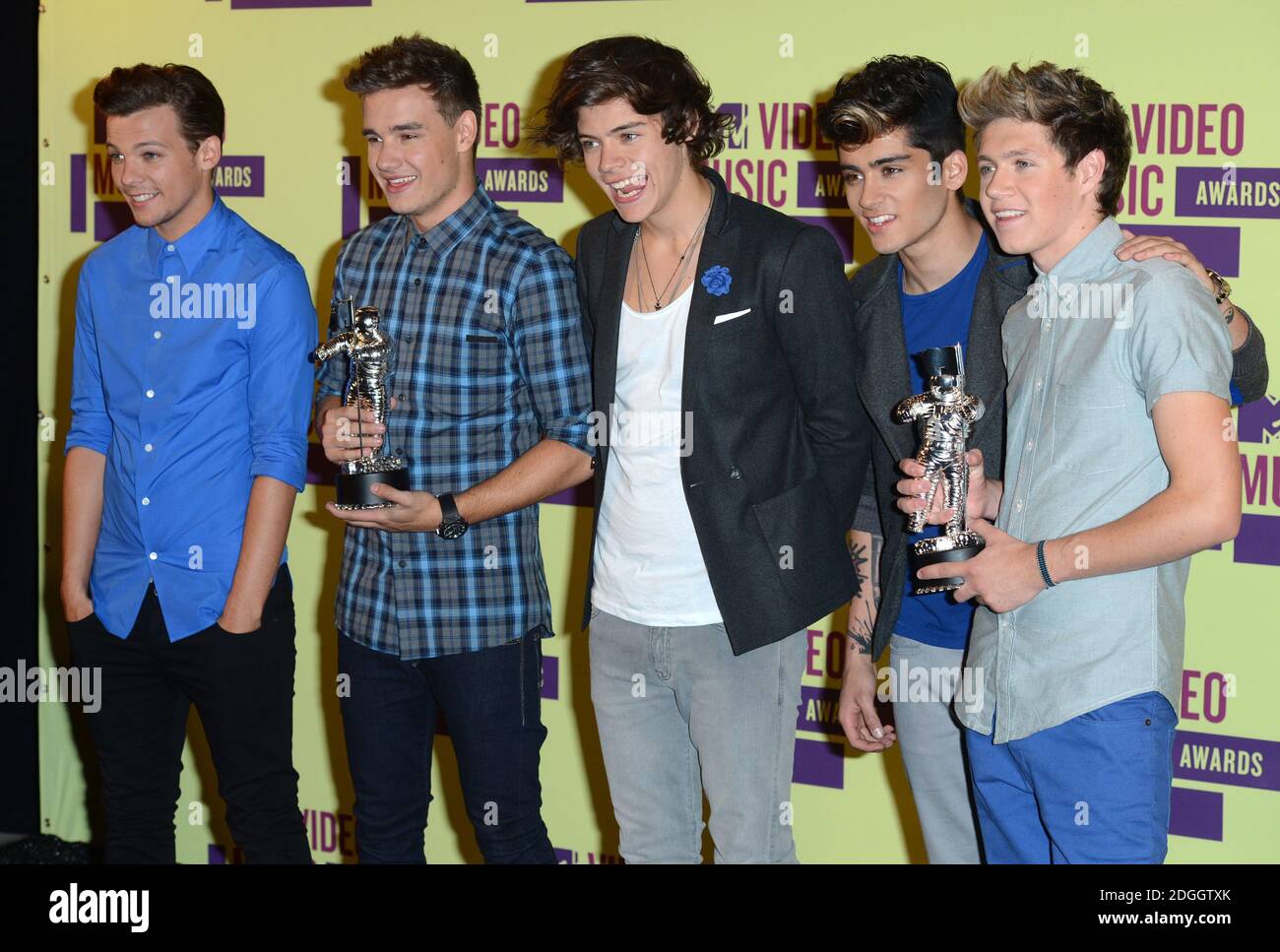 Louis Tomlinson, Liam Payne, Harry Styles, Zayn Malik and Niall Horan of One Direction in the ...