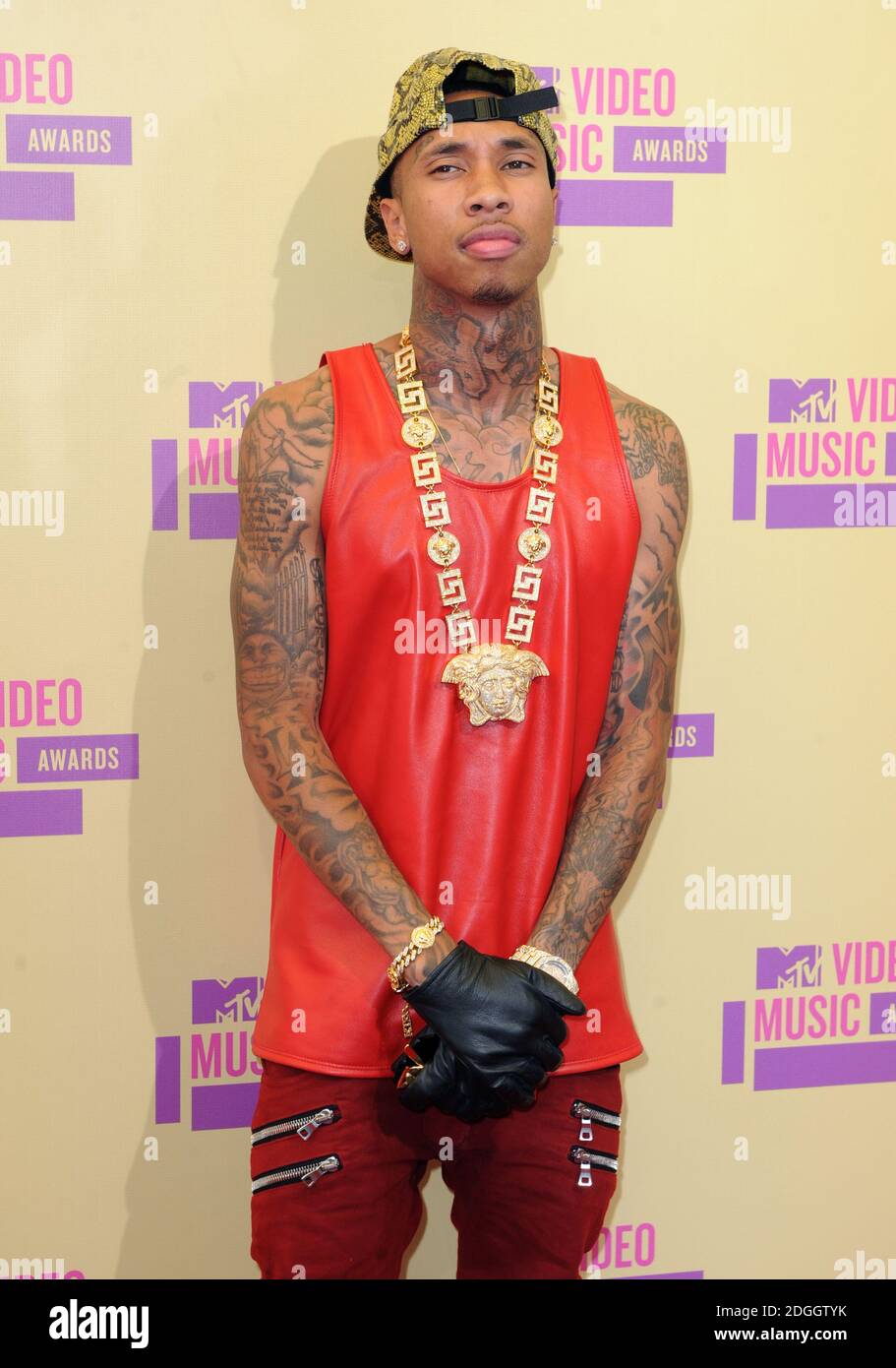 Tyga arriving at the MTV Video Music Awards, The Staples Centre, Los ...