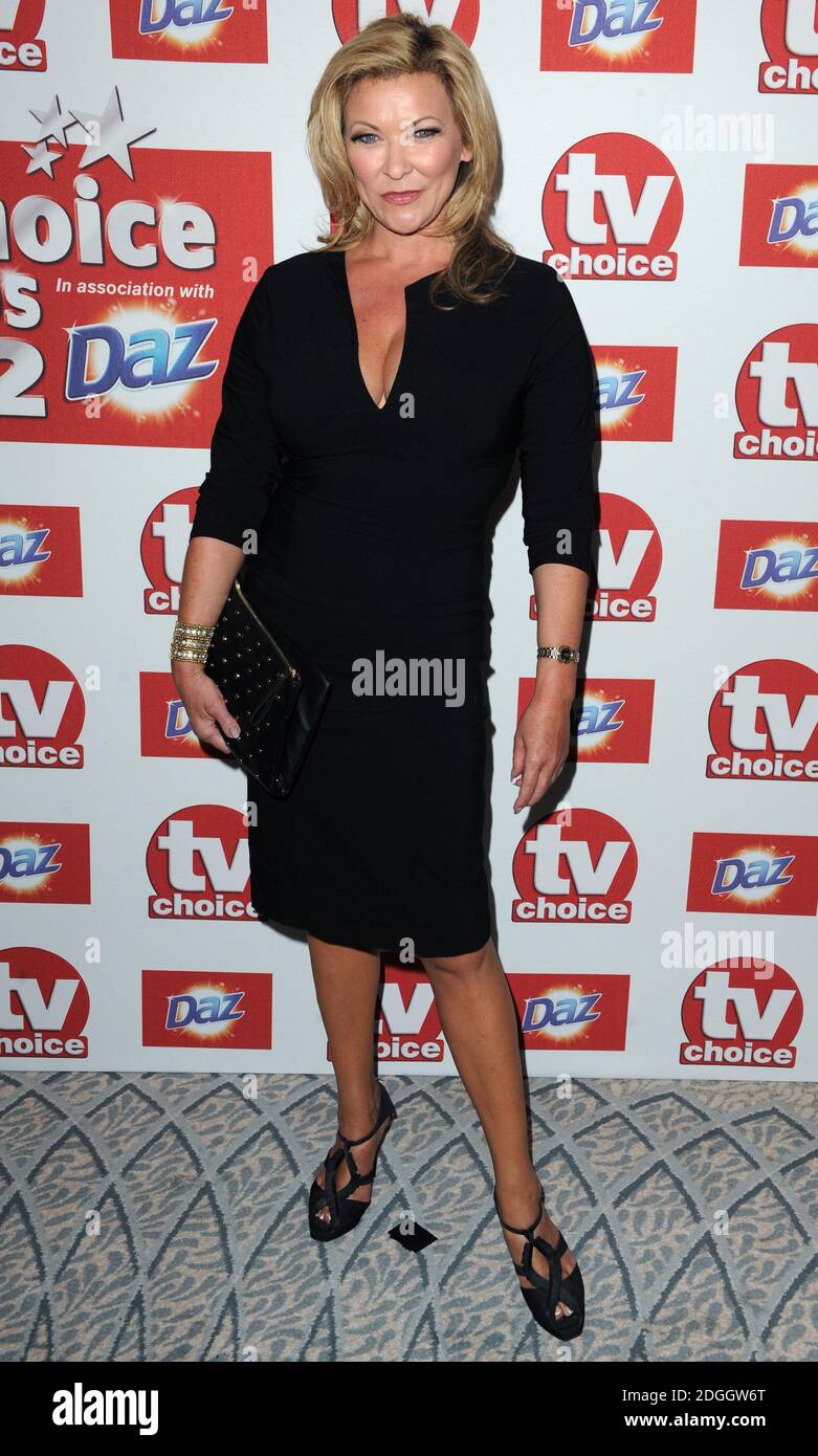 Claire King arriving at the TV Choice Awards 2012, The Dorchester Hotel ...