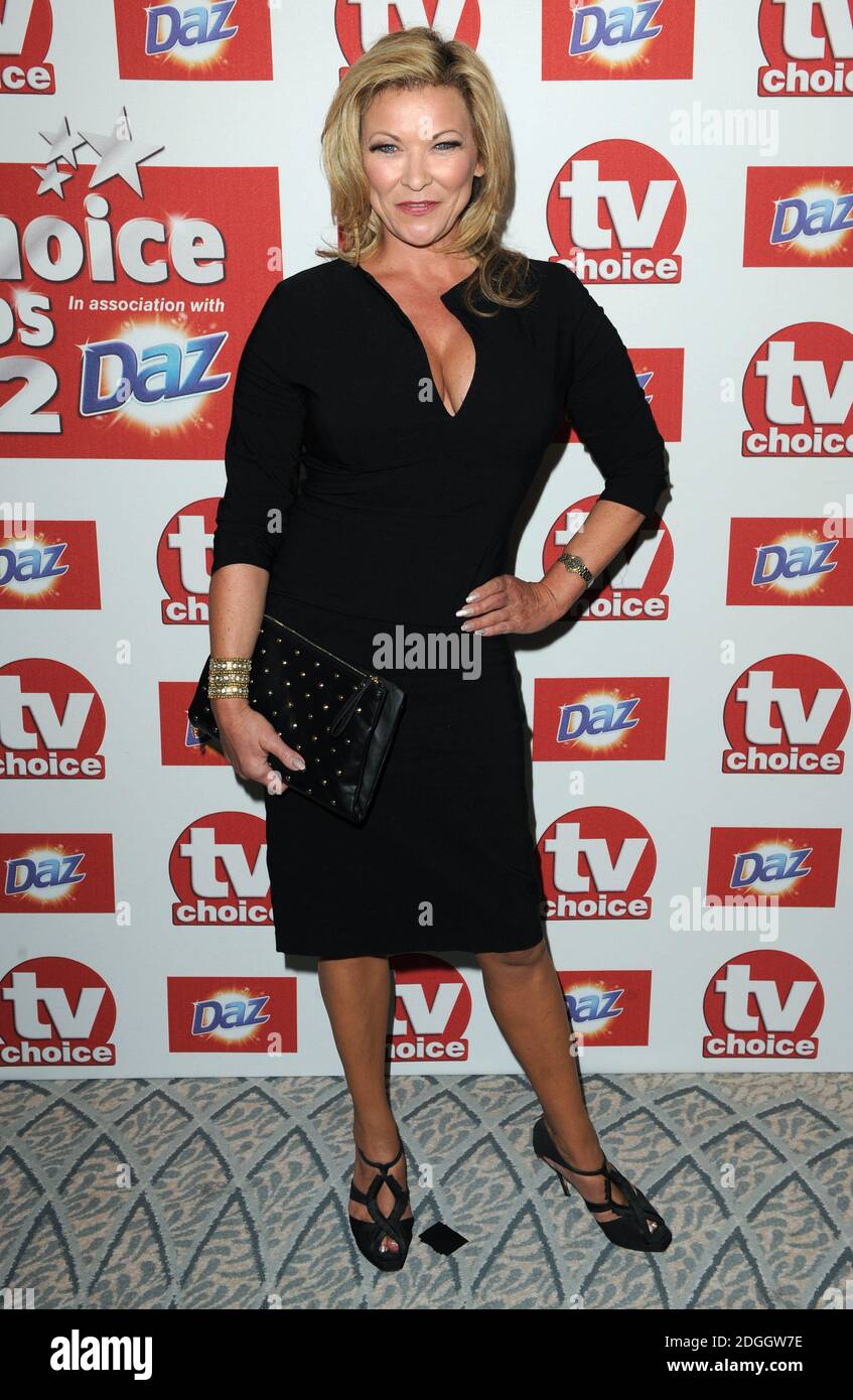 Claire King arriving at the TV Choice Awards 2012, The Dorchester Hotel ...