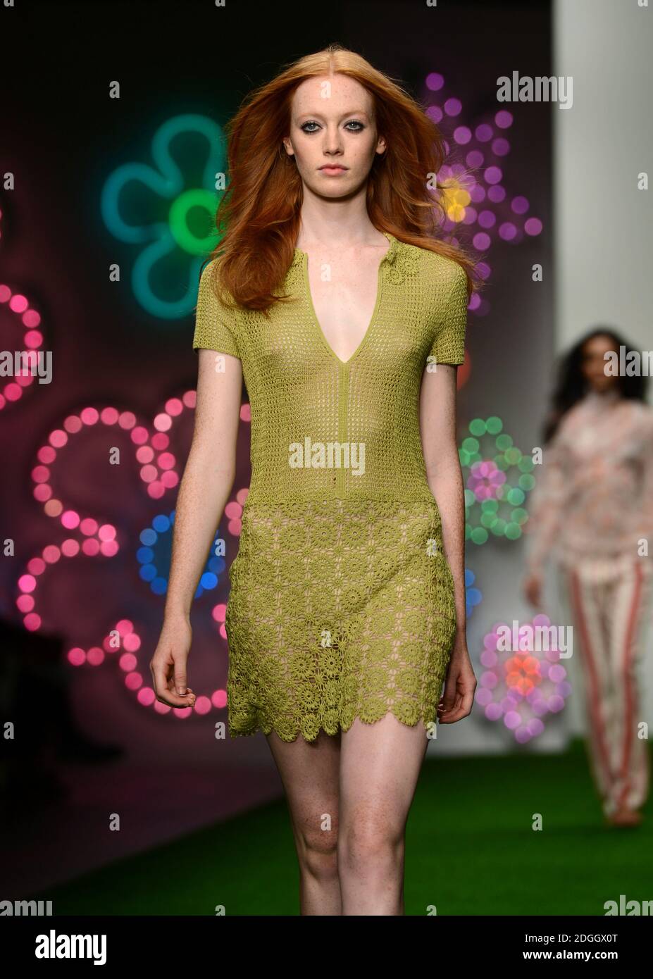 A model at the Jasper Conran Catwalk Show, the Courtyard Show Space ...