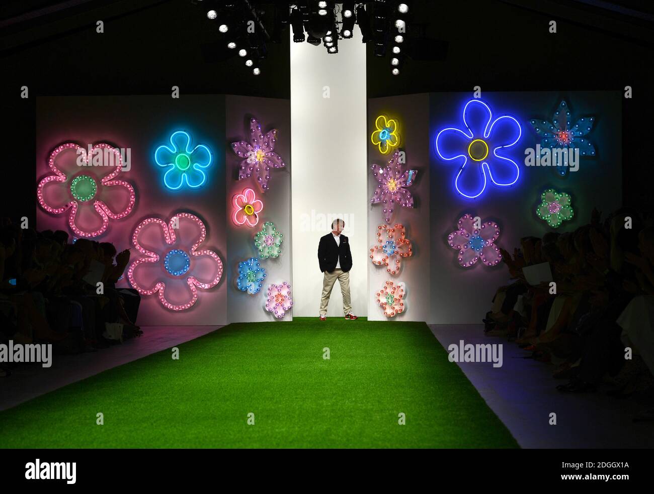 A model at the Jasper Conran Catwalk Show, the Courtyard Show Space ...