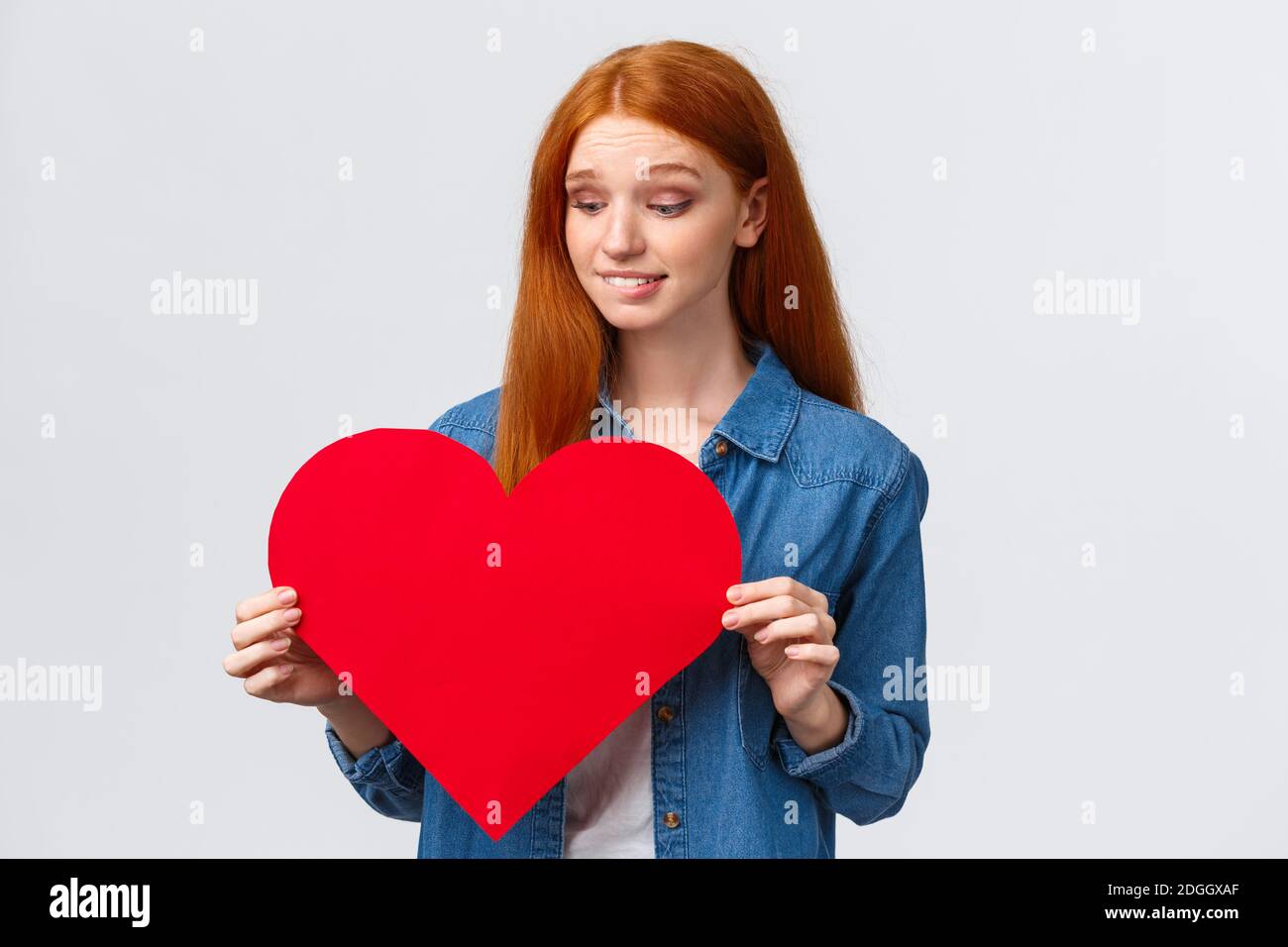 Indecisive Cute And Timid Shy Redhead Girl Wants Confess In Love Show