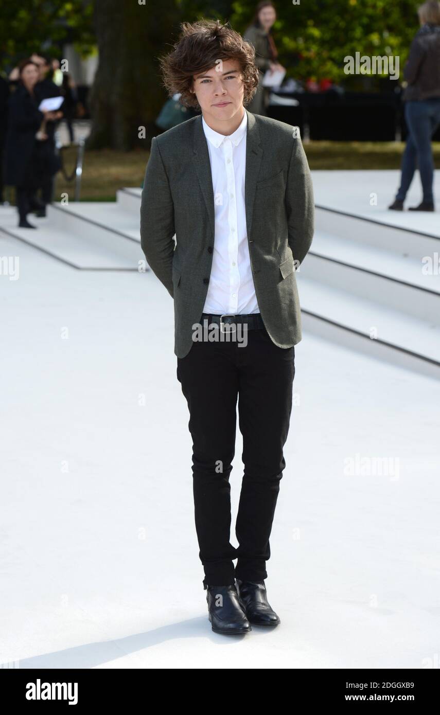 Harry Styles at the Burberry Prorsum Catwalk Show, Hyde Park. Part of ...