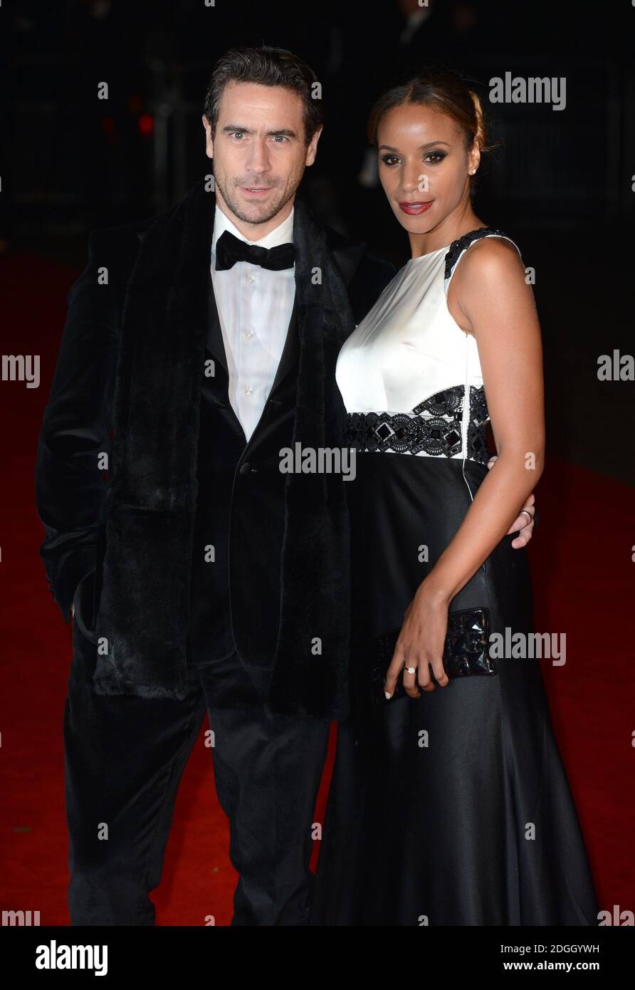 Ola Rapace and guest arriving at the World Premiere Party for Skyfall ...