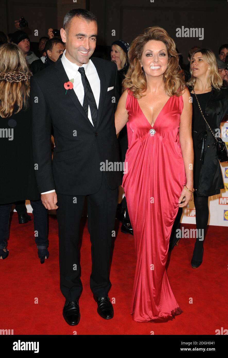 Carol Vorderman and Graham Duff arriving at The Pride of Britain Awards ...