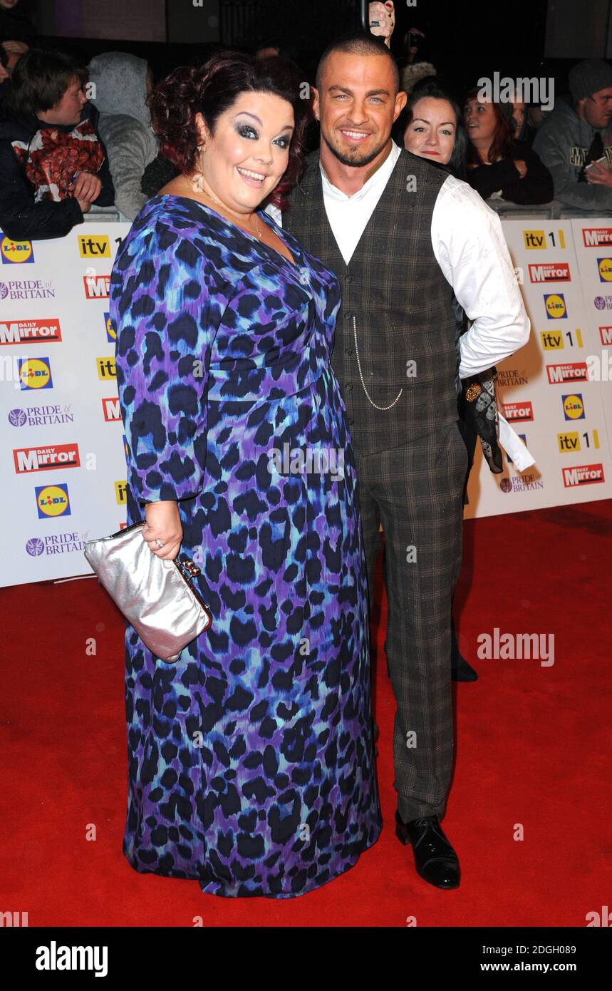 Lisa Riley and Robin Windsor arriving at The Pride of Britain Awards ...