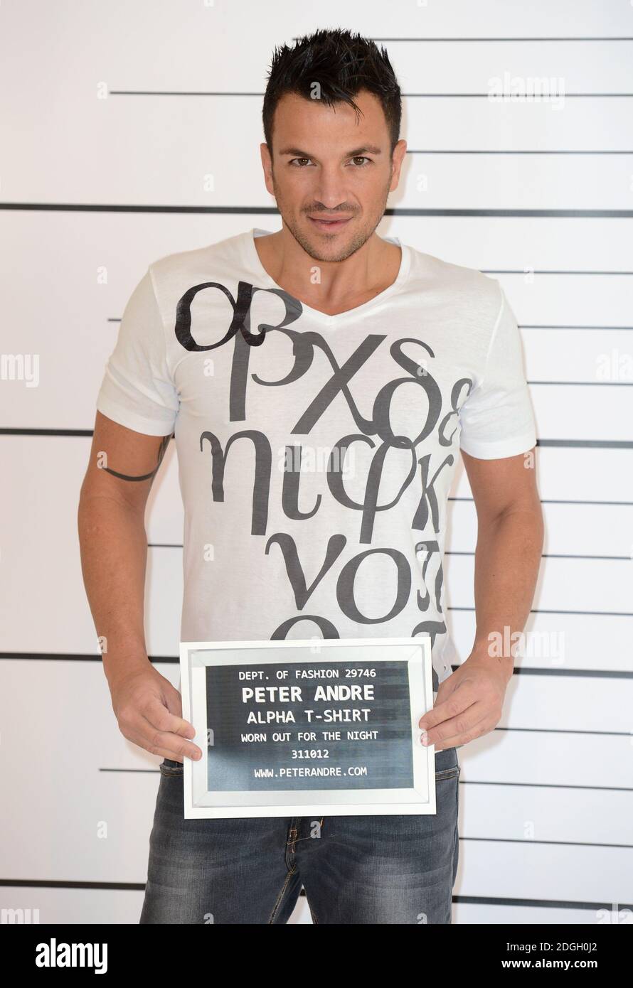 Peter Andre launching his new menswear clothing range 'Alpha by Peter ...