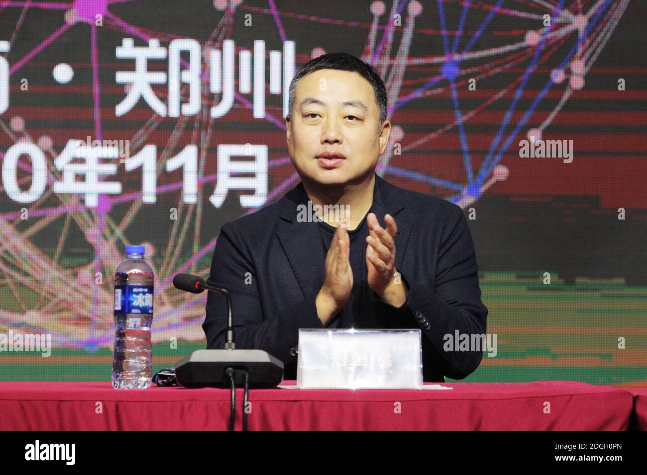 The retired Chinese table tennis player Liu Guoliang shows up at the ...