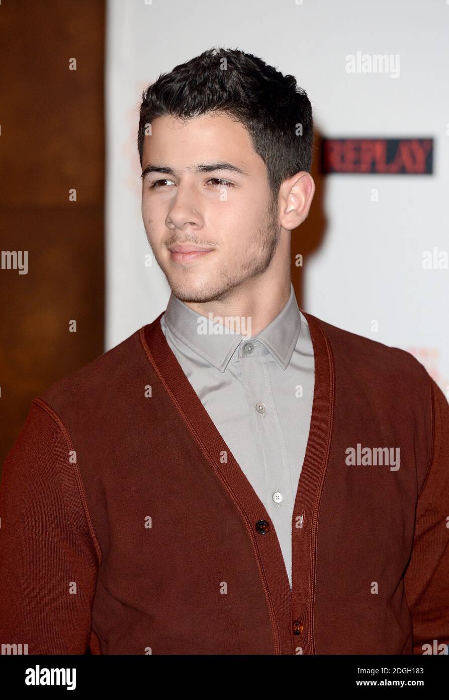 Nick Jonas arriving for the 2012 MTV Europe Music Awards at the ...