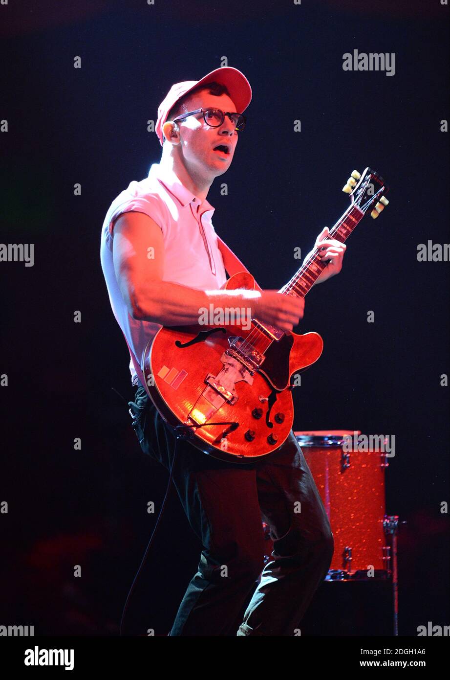 FUN. on stage during the 2012 MTV Europe Music Awards at the Festhalle ...