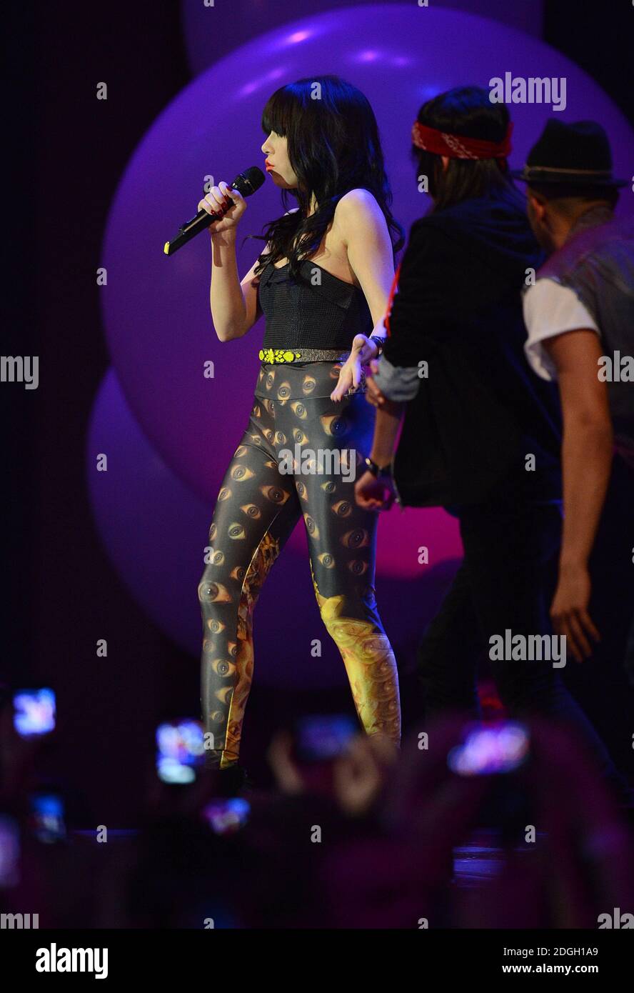 Carly Rae Jepsen on stage during the 2012 MTV Europe Music Awards at ...