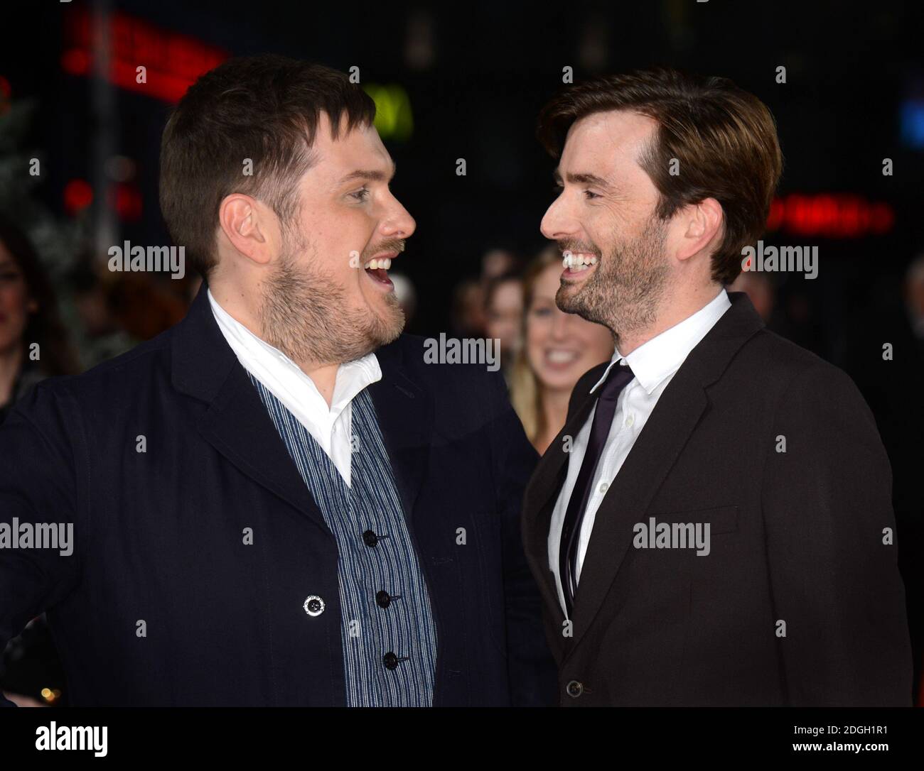 David Tennant and Marc Wootton arriving at the premiere of Nativity 2 ...