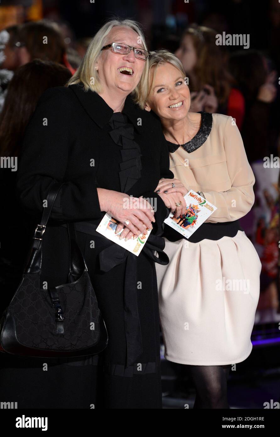 Lisa Maxwell and mum arriving at the premiere of Nativity 2, Empire ...