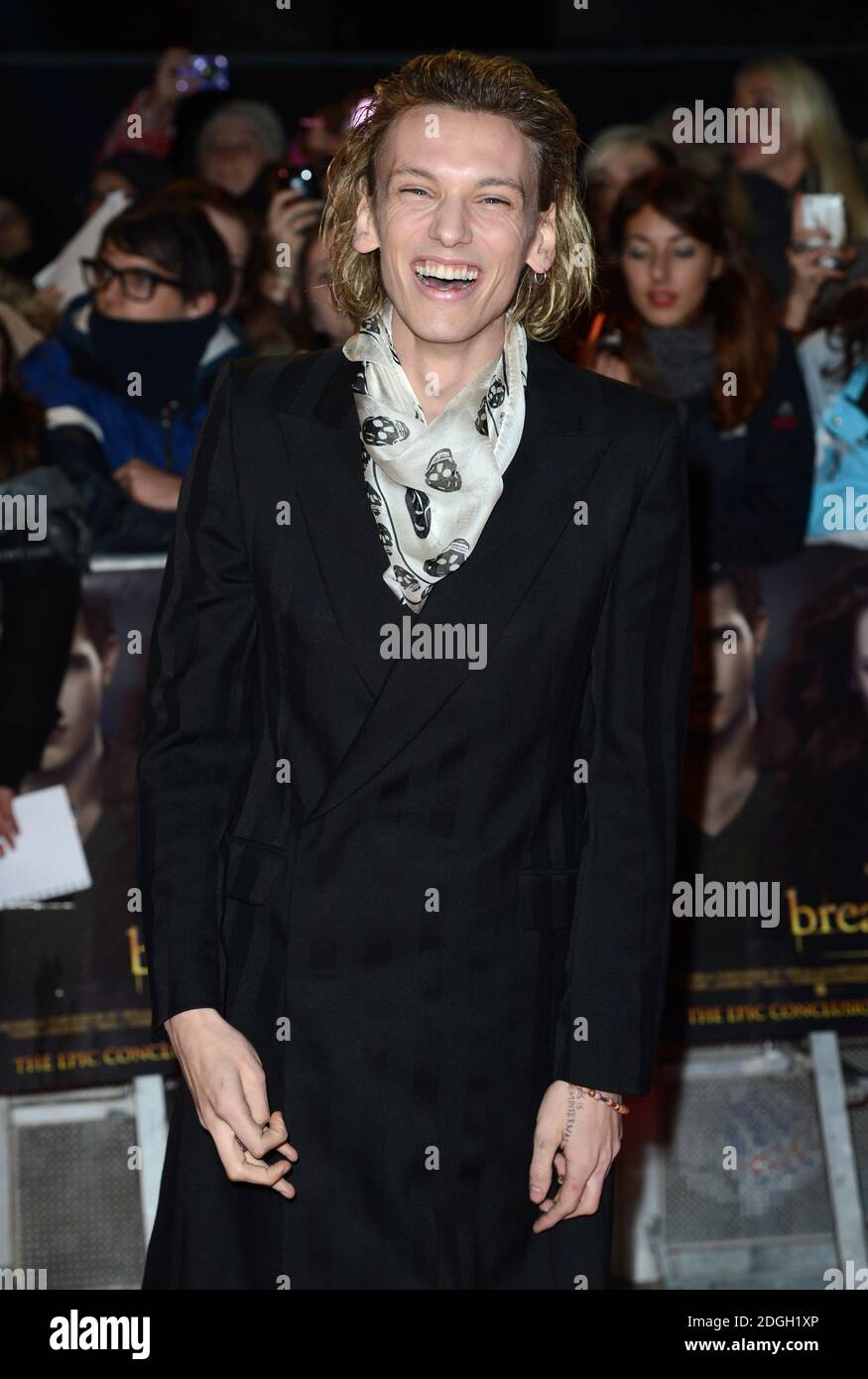 Jamie Campbell Bower arriving at the UK Premiere of The Twilight Saga ...