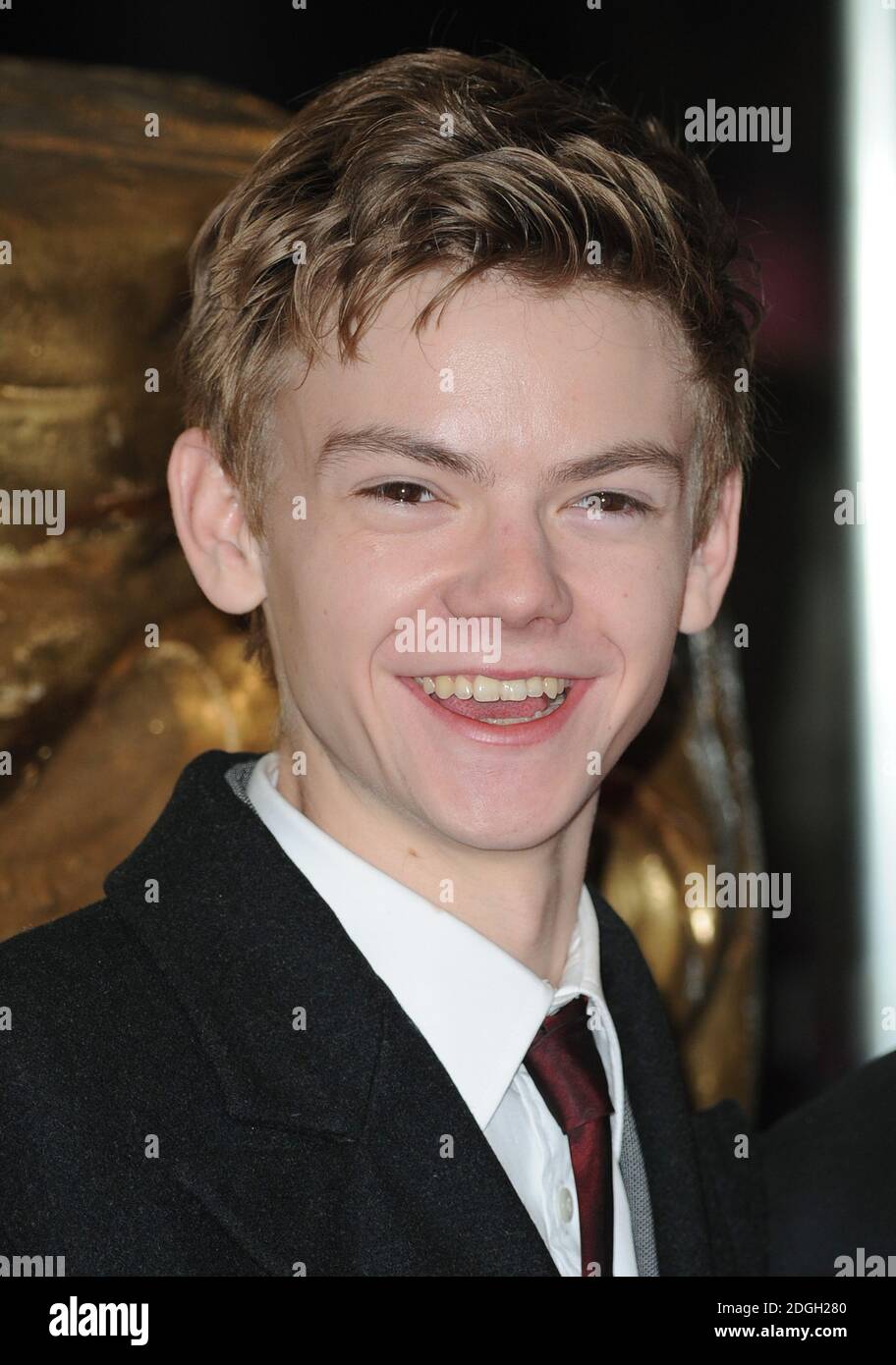 Thomas Sangster arriving at the Children's BAFTA's 2012, The Hilton ...