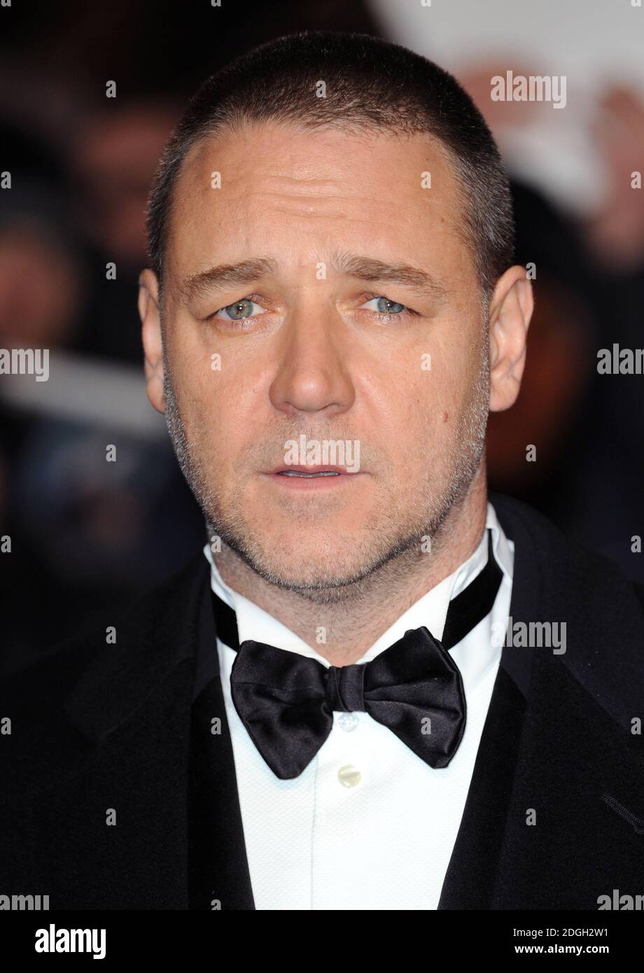 Russell Crowe arriving at the World Premiere of Les Miserables ...