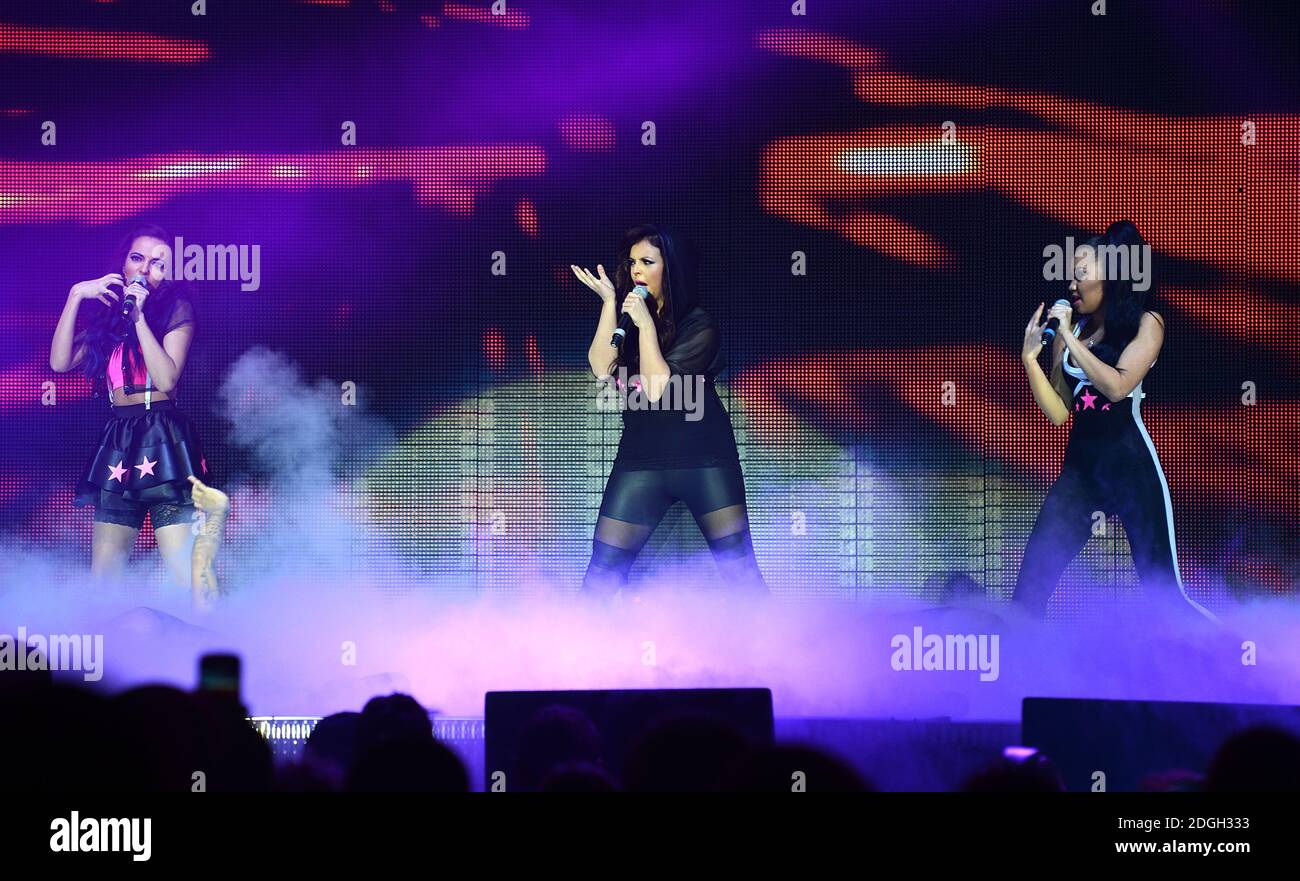Little Mix on stage during the 2012 Capital FM Jingle Bell Ball at the ...