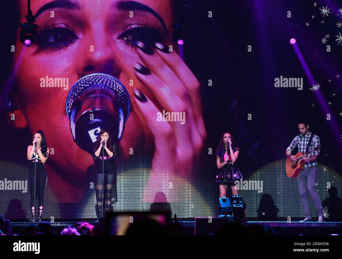 Little Mix on stage during the 2012 Capital FM Jingle Bell Ball at the ...