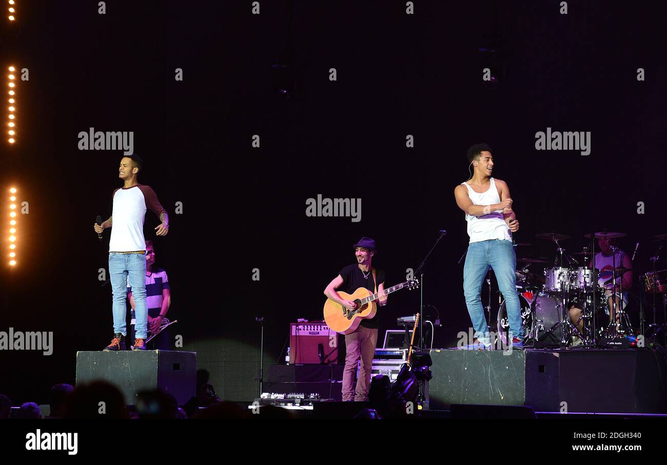 Rizzle Kicks on stage during the 2012 Capital FM Jingle Bell Ball at ...