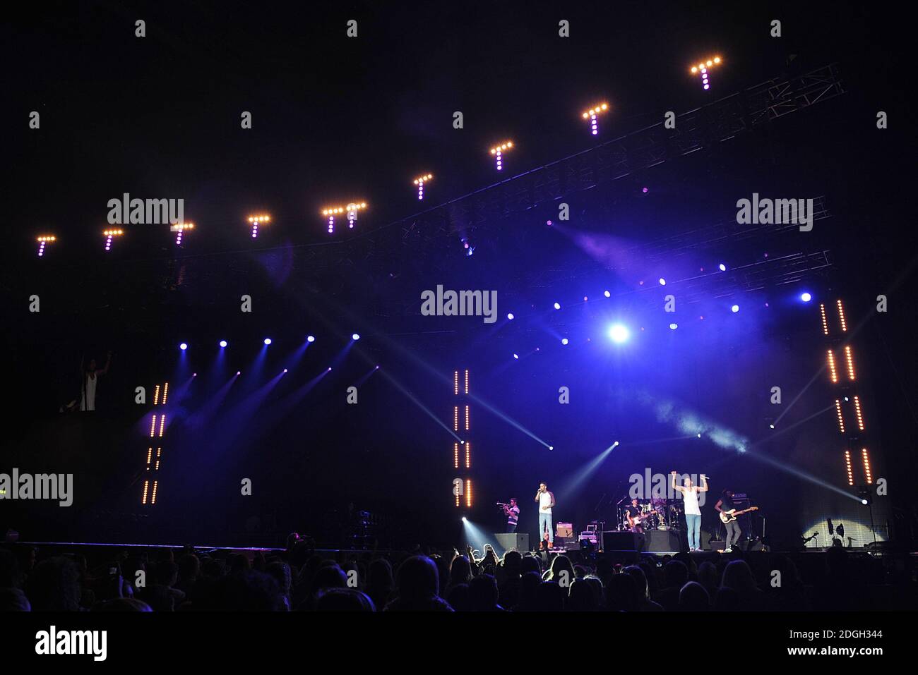 Rizzle Kicks on stage during the 2012 Capital FM Jingle Bell Ball at ...