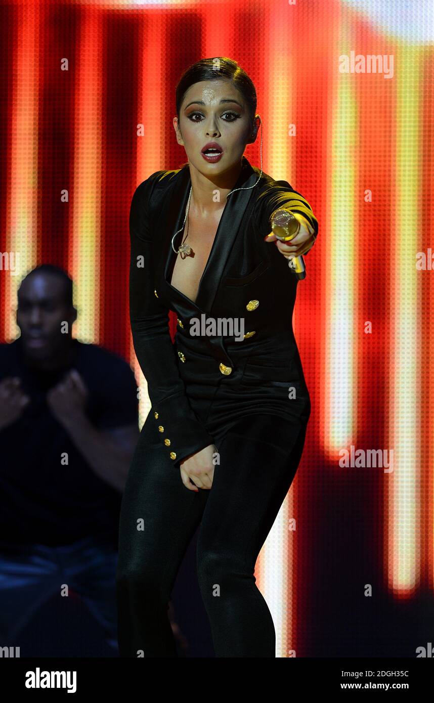 Cheryl Cole on stage during the 2012 Capital FM Jingle Bell Ball at the ...