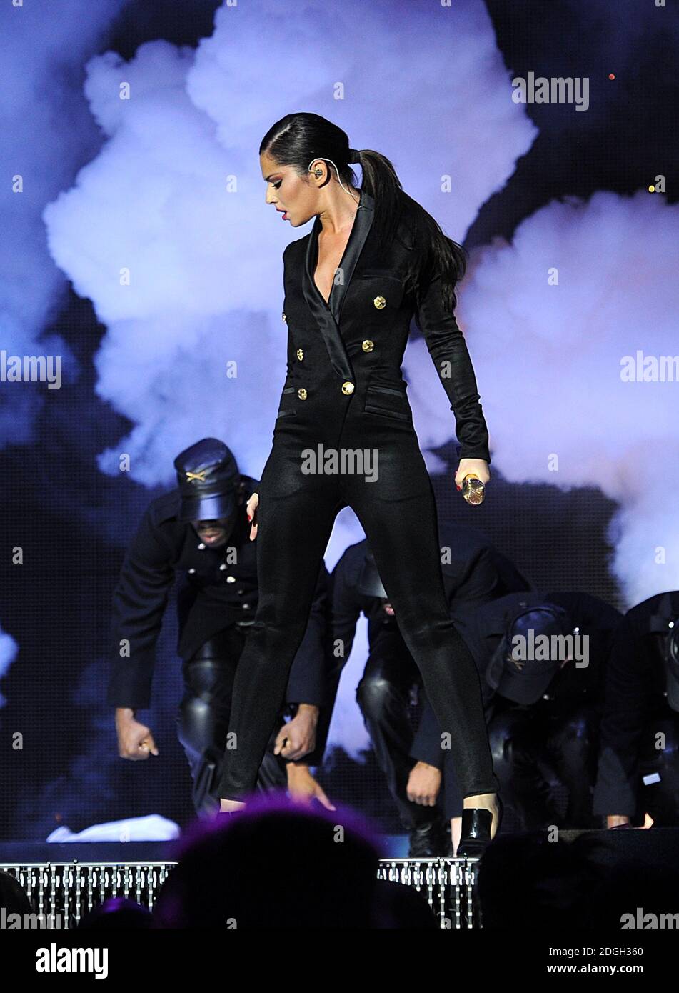 Cheryl Cole on stage during the 2012 Capital FM Jingle Bell Ball at the ...
