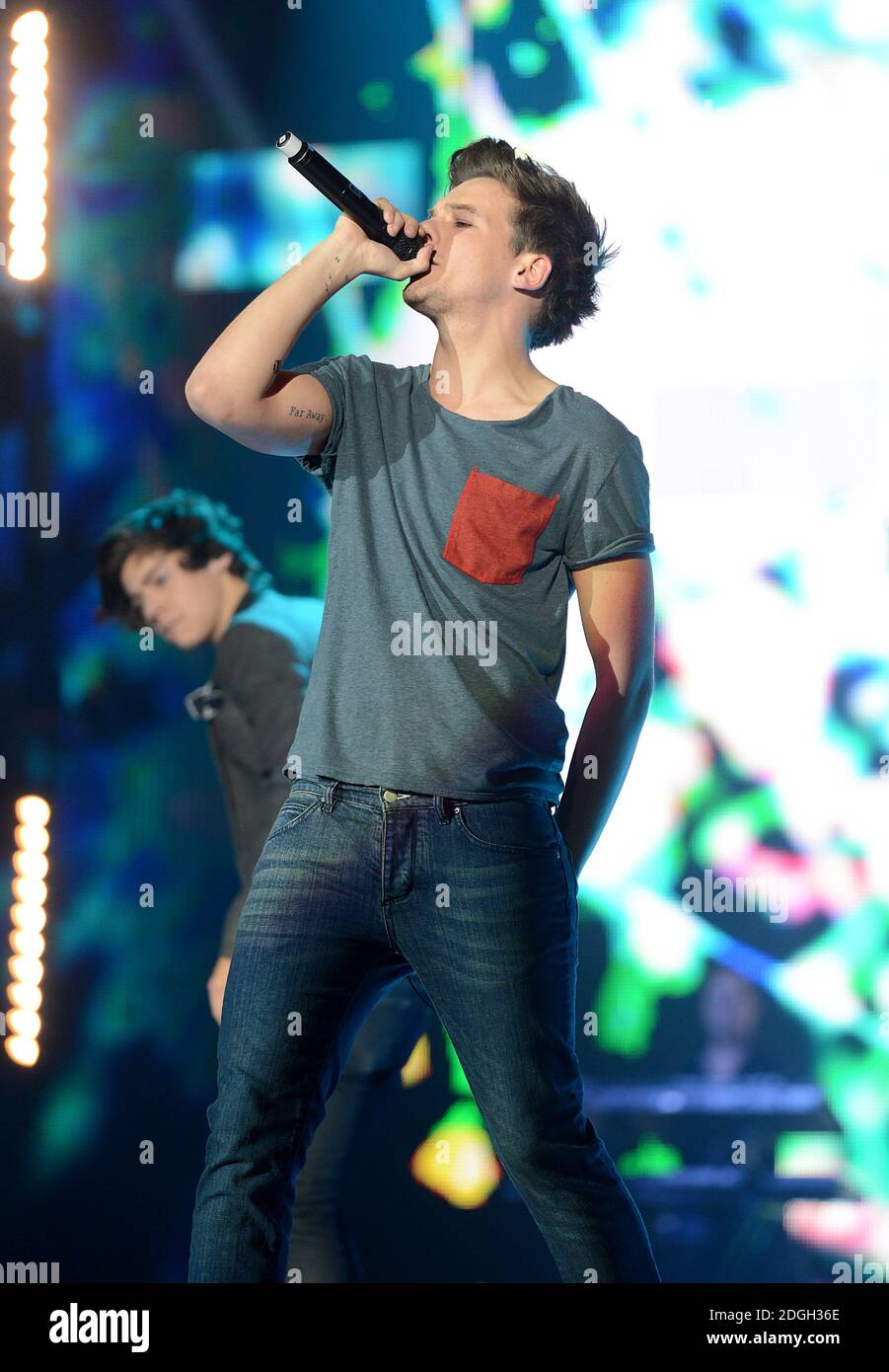 Louis Tomlinson of One Direction on stage during the 2012 Capital FM ...