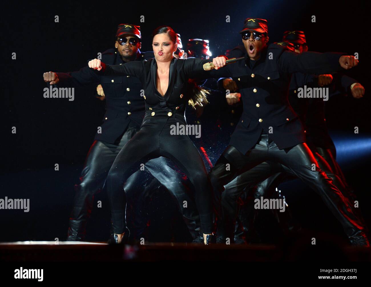 Cheryl Cole on stage during the 2012 Capital FM Jingle Bell Ball at the ...