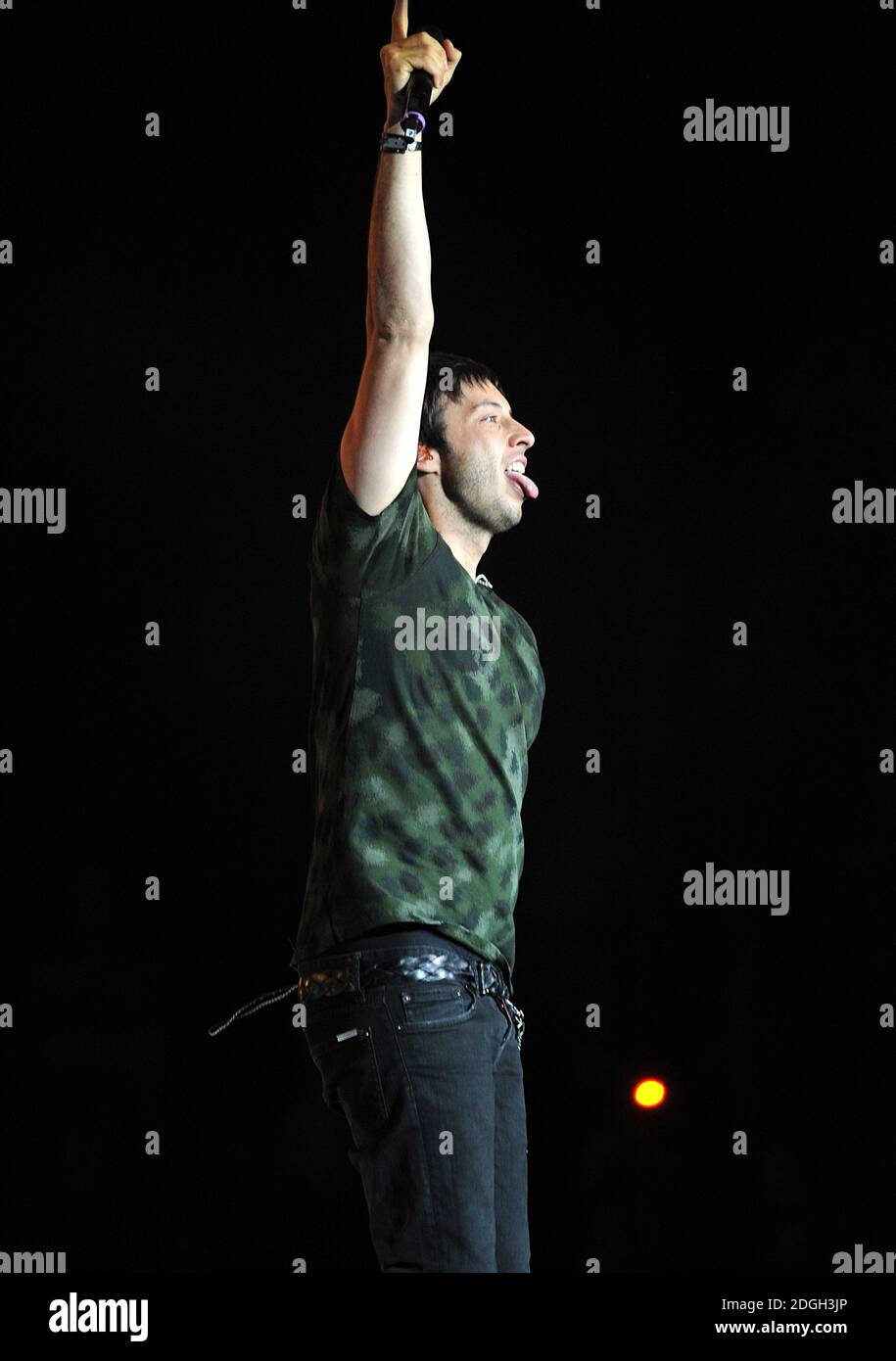 Example on stage during the 2012 Capital FM Jingle Bell Ball at the O2 ...