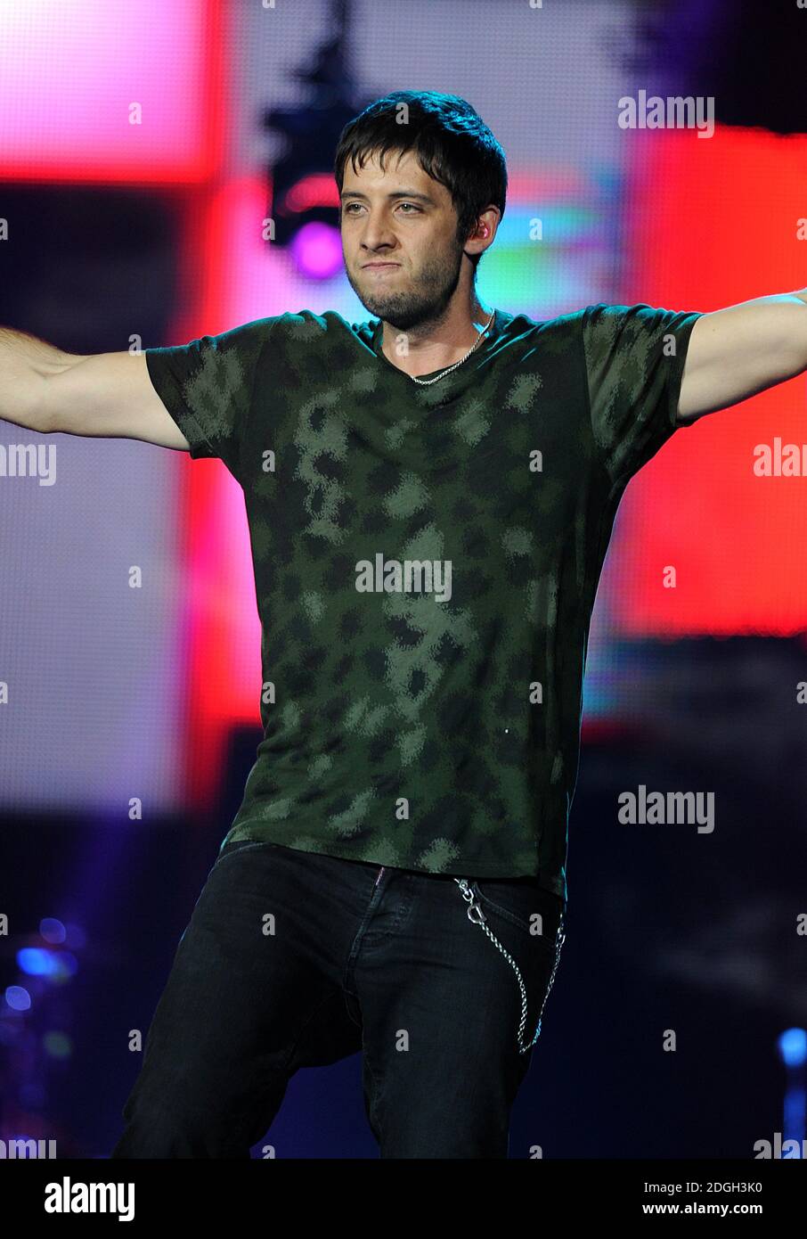 Example on stage during the 2012 Capital FM Jingle Bell Ball at the O2 ...