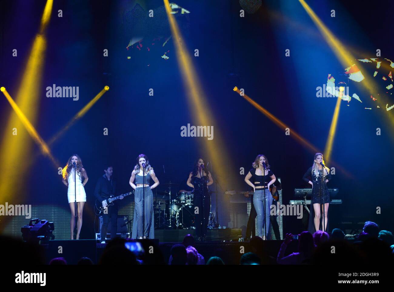 Girls Aloud on stage during the 2012 Capital FM Jingle Bell Ball at the ...