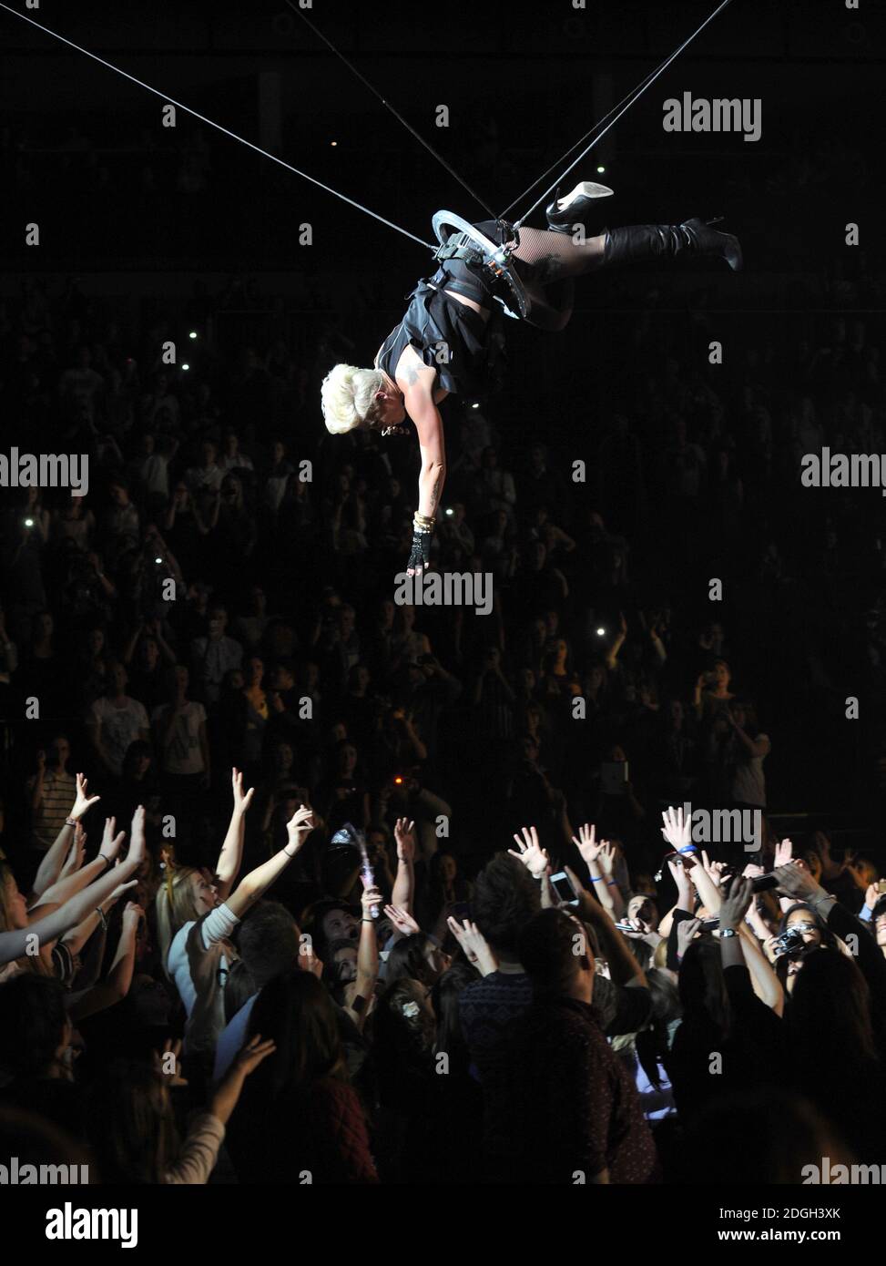 Pink on stage during the 2012 Capital FM Jingle Bell Ball at the O2 ...