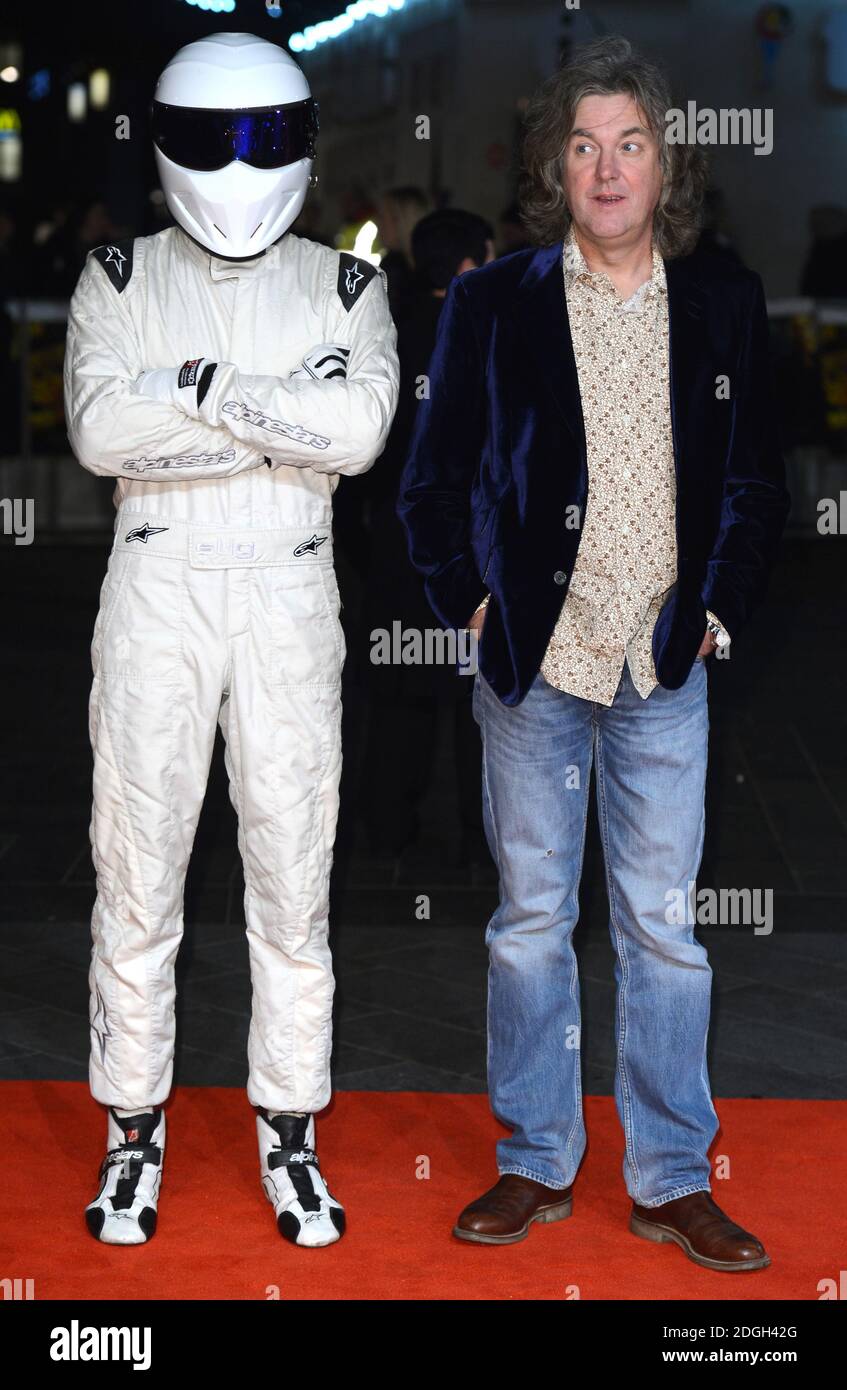 James May and The Stig arriving at the World Premiere of Jack Reacher ...