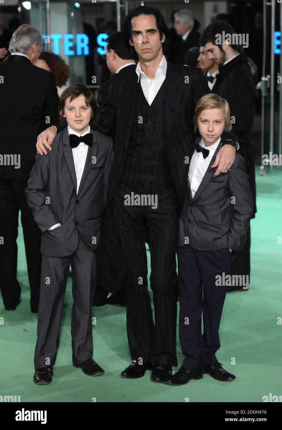 Nick Cave and sons arriving at The Hobbit, An Unexpected Journey ...