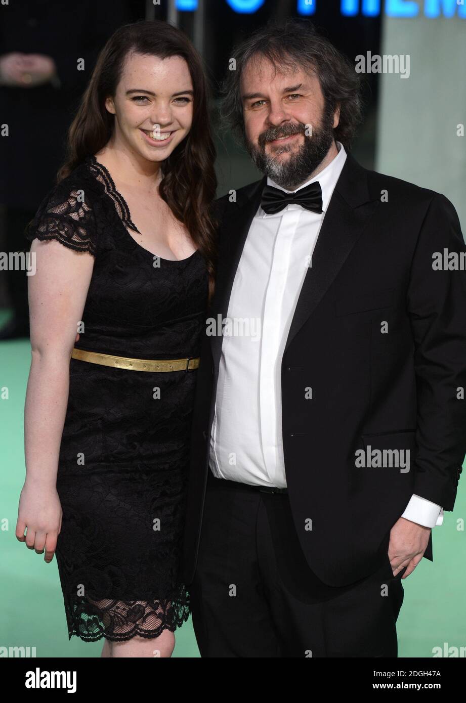 Peter jackson his daughter katie jackson hobbit hi-res stock ...