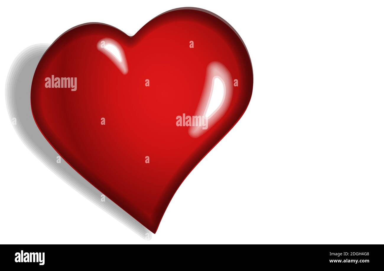 A large red heart is a symbol of love Stock Photo - Alamy