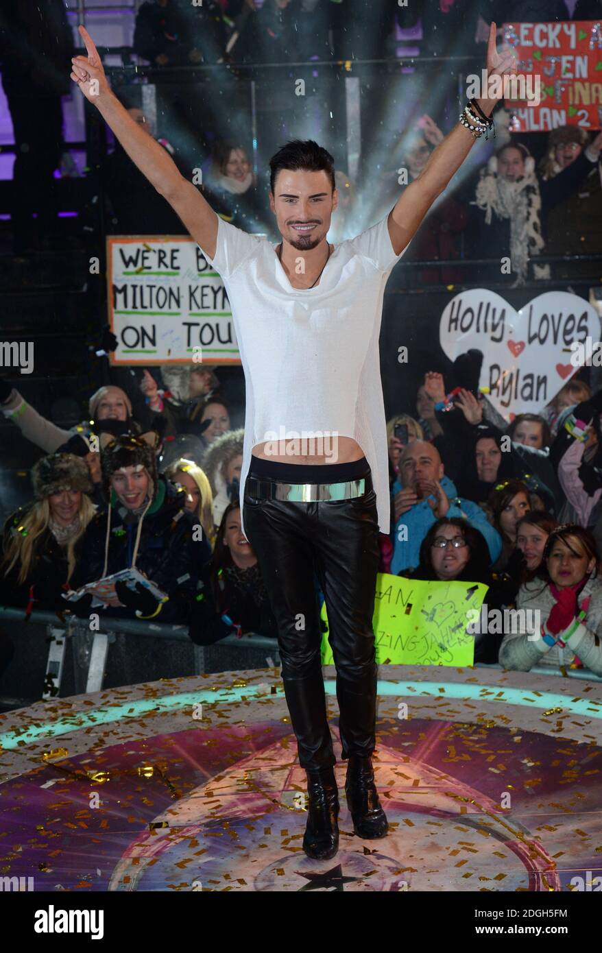 Rylan Clark wins Celebrity Big Brother Final 2013, Elstree Studios ...