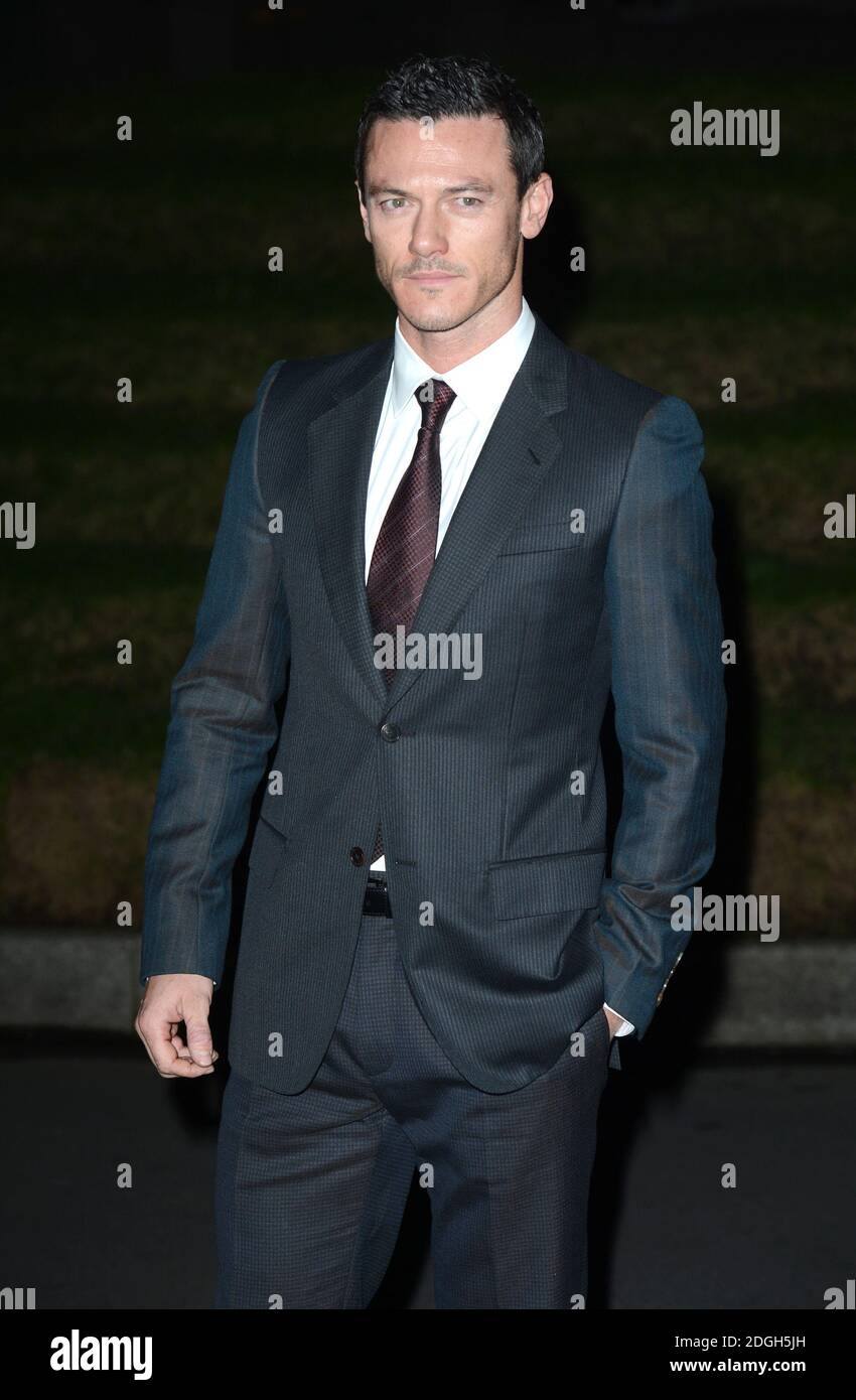 Luke Evans arriving at the London Evening Standard British Film Awards ...