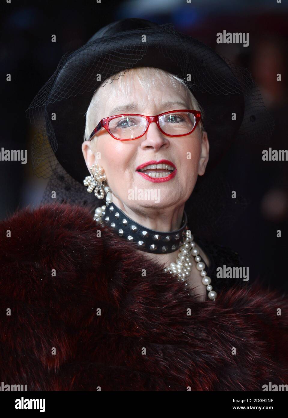 Su Pollard arriving at the World Premiere of Run For Your Wife, Odeon ...