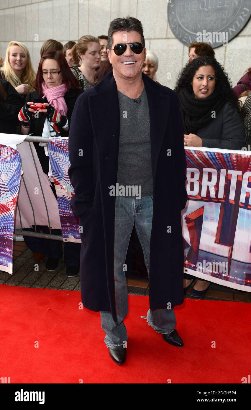Simon Cowell arriving at the ICC in Birmingham for the Britains Got ...