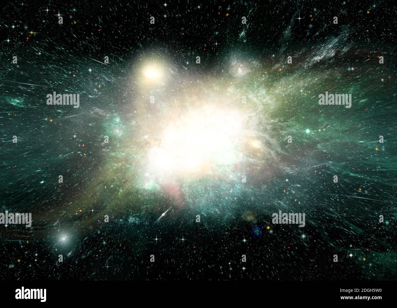 Stars, dust and gas nebula in a far galaxy Stock Photo - Alamy