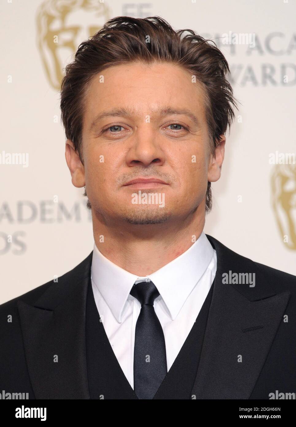 Jeremy Renner backstage at The EE British Academy Film Awards 2013, The ...