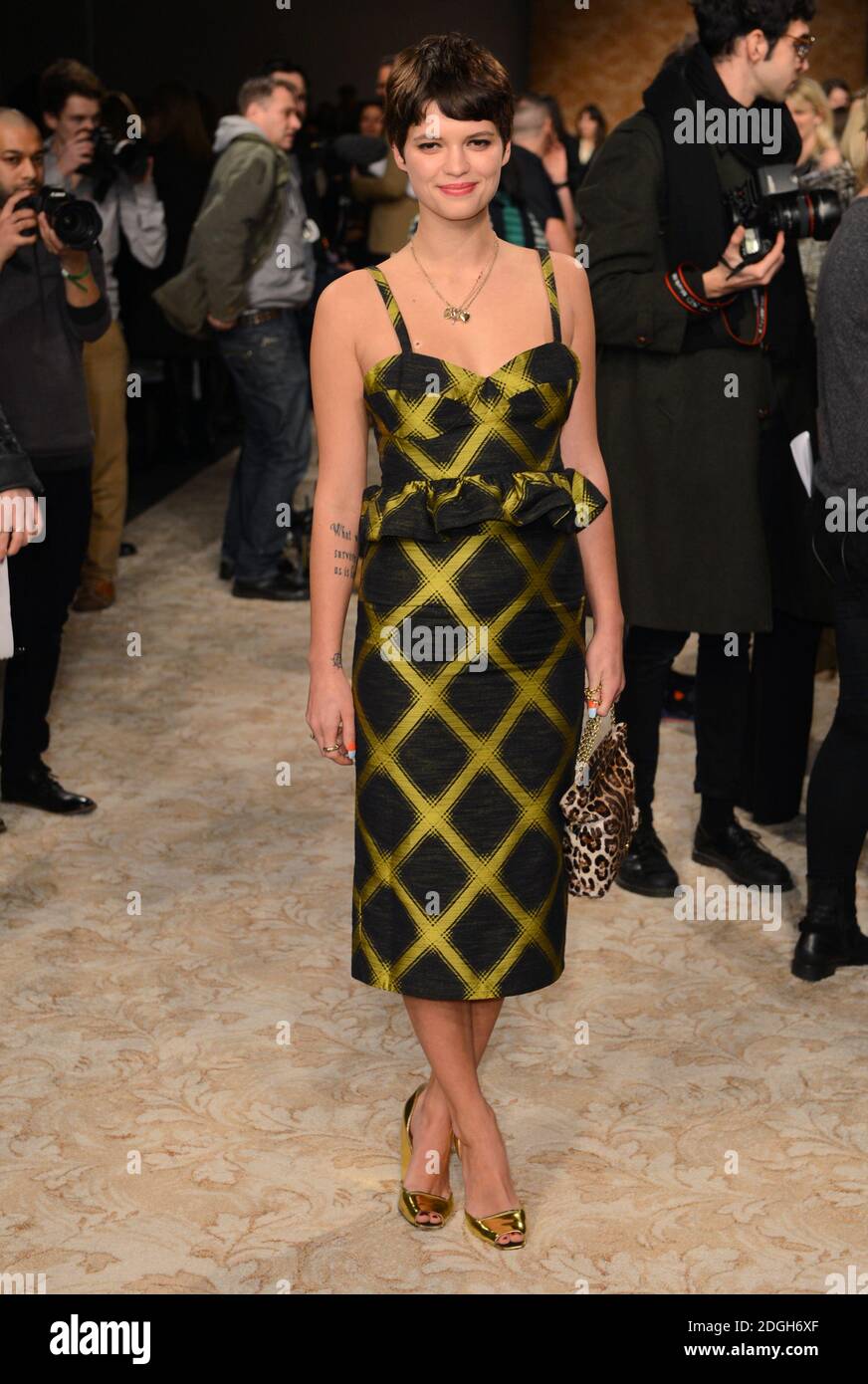 Pixie Geldof attending the 'House of Holland' autumn/ winter 2013 ...